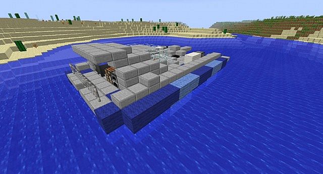 Military Gunboat (Futuristic) Minecraft Map