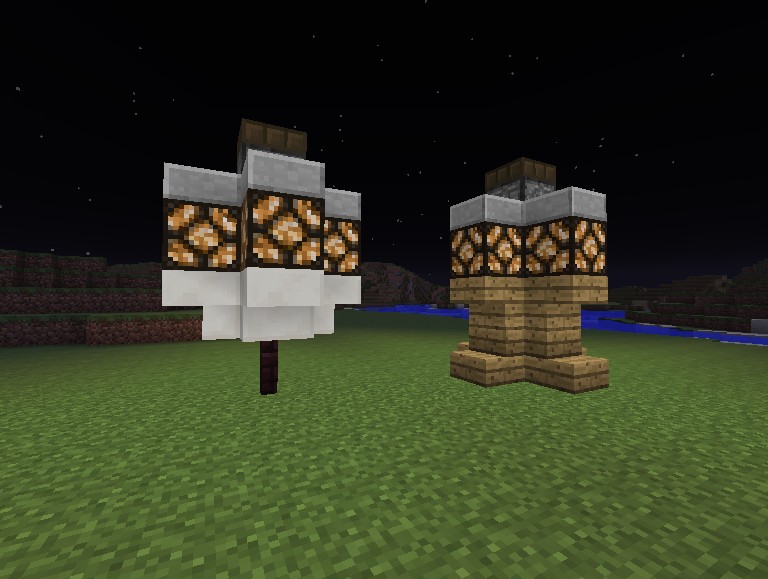 Simple Redstone Night Lamps Minecraft Map