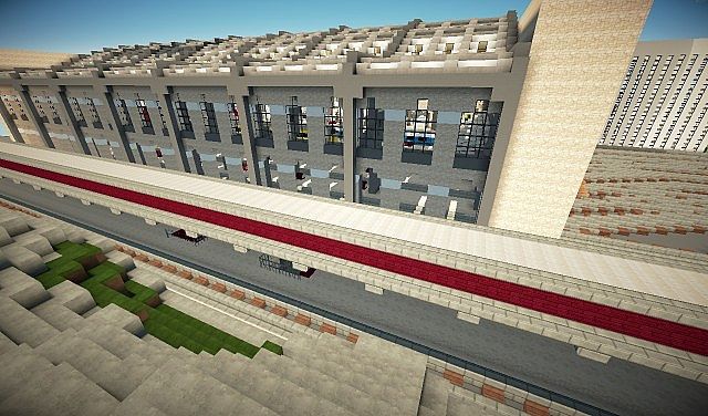 Realistic late 19th century European Railway station Minecraft Map