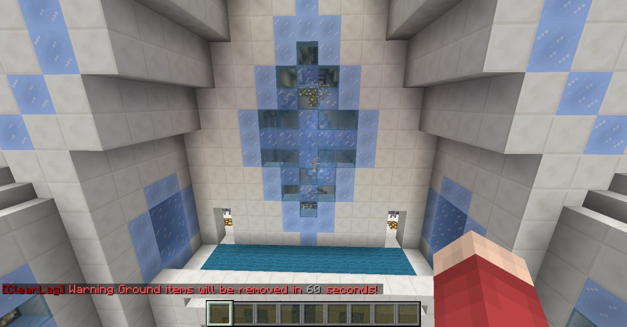 Small Ice Church and Village PlotMe Minecraft Map