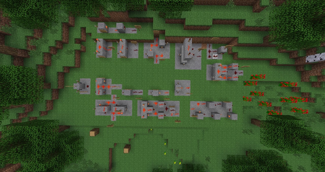 Redstone Gates How to build 3D Models Minecraft Map