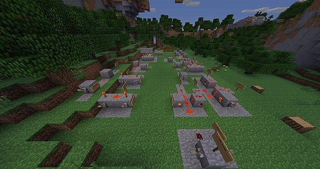 Redstone Gates How to build 3D Models Minecraft Map