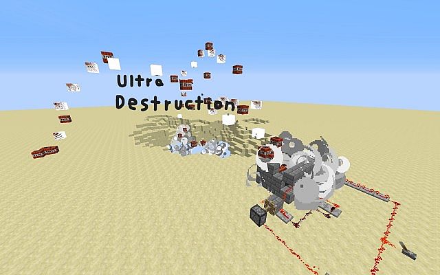 Ultra Destructive Cannon Minecraft Map