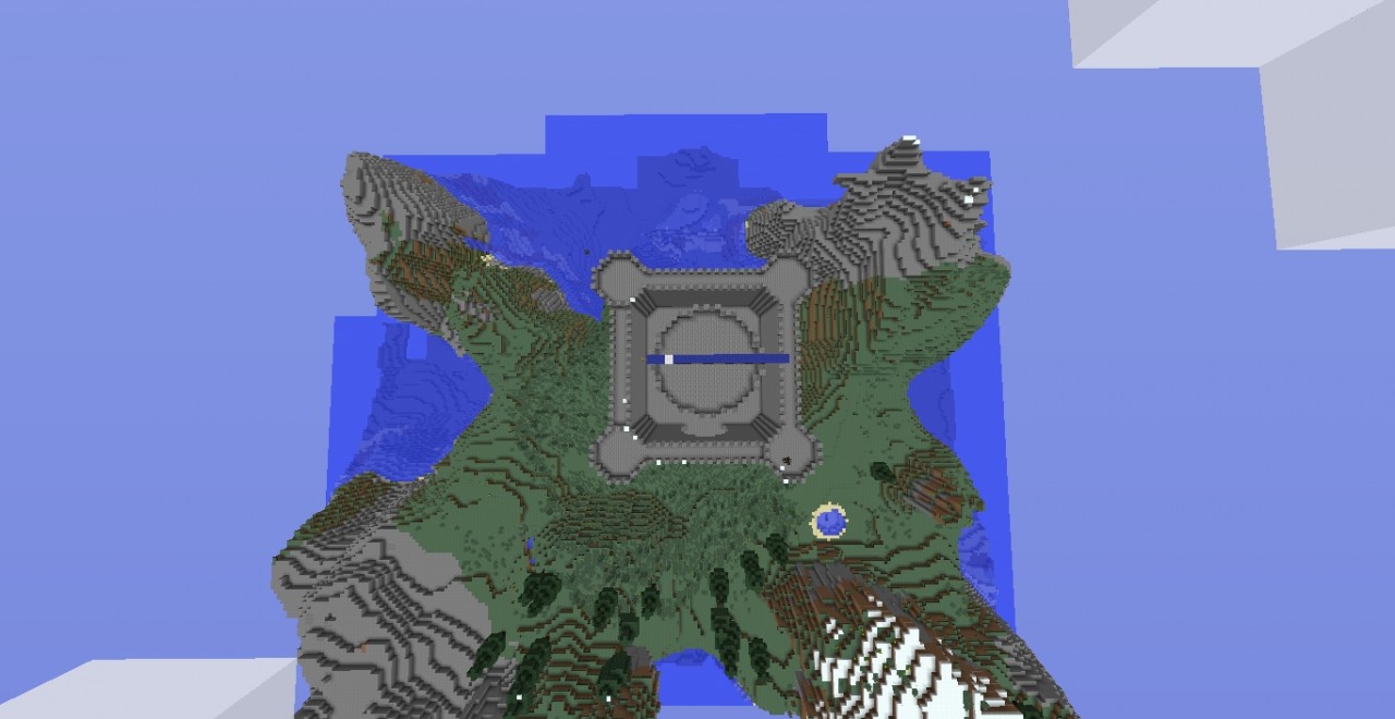 Castle With Greek Flag (For Server too) Minecraft Map