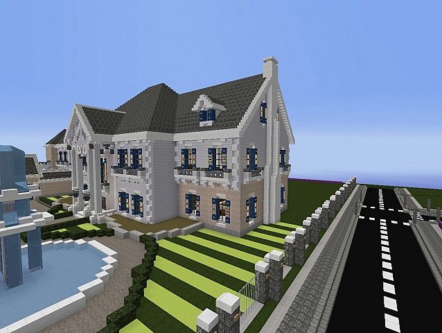 Colonial Style Mansion Minecraft Map