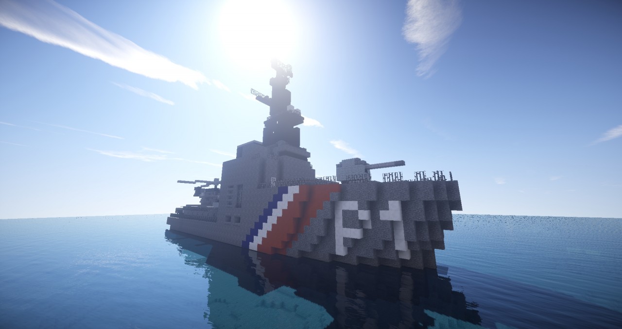 P1, a Patrol Vessel w/ heli Minecraft Map
