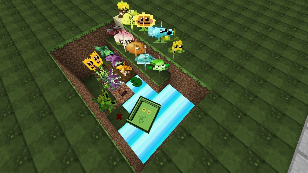 Plants vs Zombies 2 texturepack 2.9 - MC1.8 Plants Returns Minecraft ...