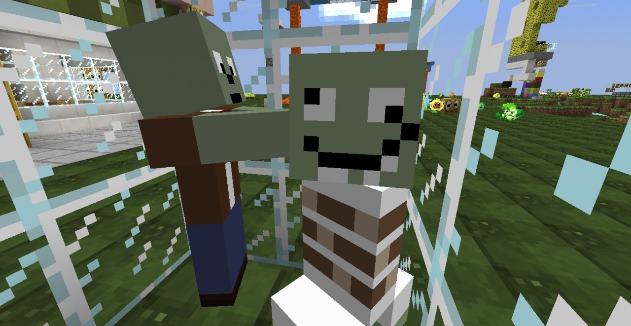 Plants vs Zombies 2 texturepack 2.9 - MC1.8 Plants Returns Minecraft ...