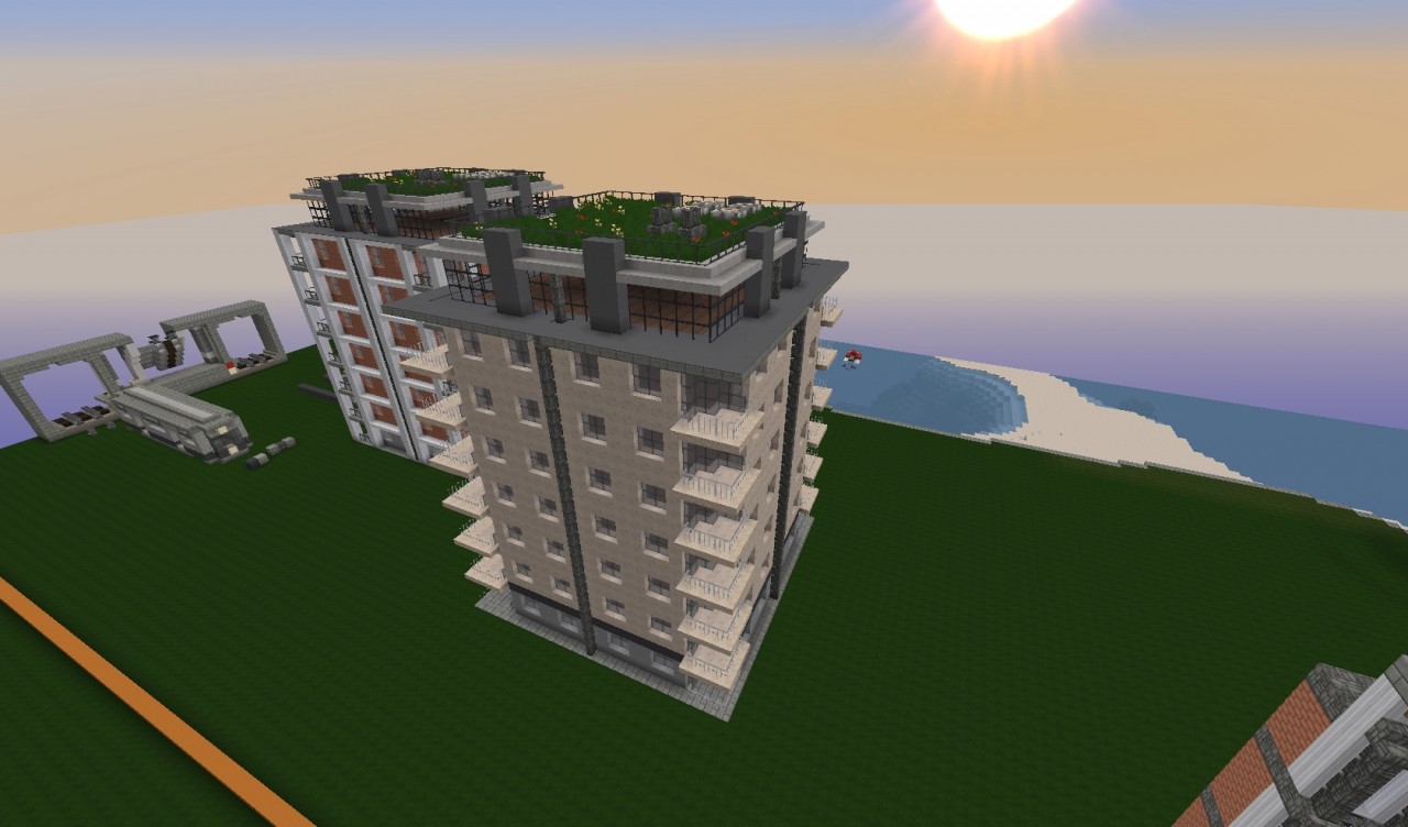 Simple flat design Minecraft Map