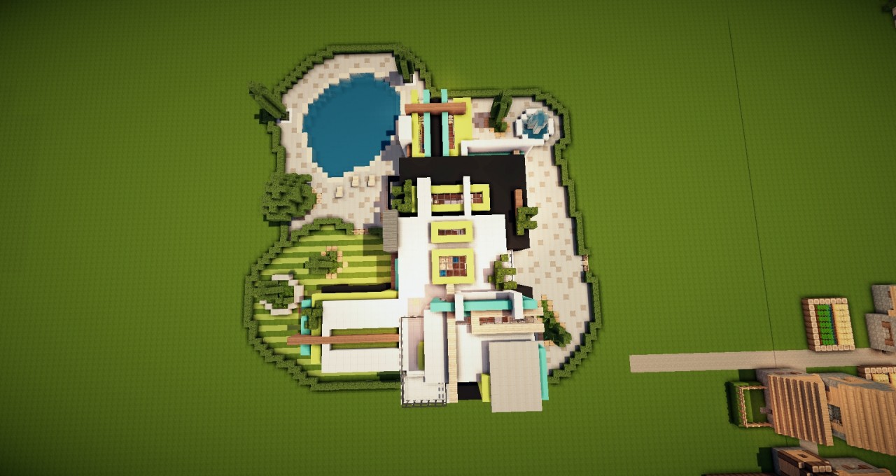 Fully Furnished Modern Mansion | Amazing Minecraft Map