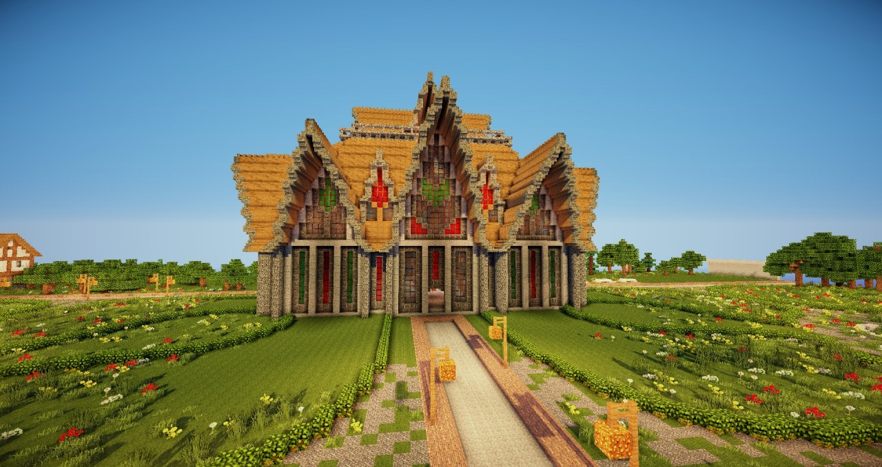 Medieval Hall (Spawn) Minecraft Map