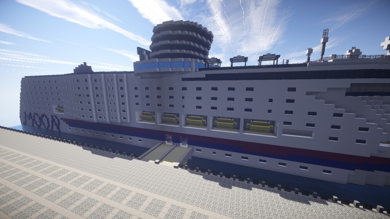 SeaQueen | Cruise Ship | With Interior (Download) Minecraft Map