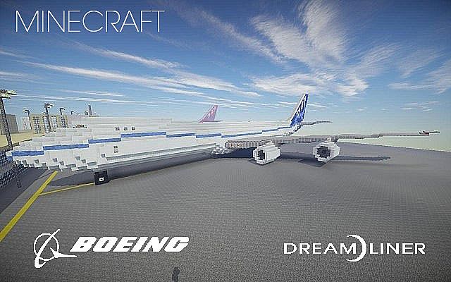 Boeing 747-8F Minecraft Map