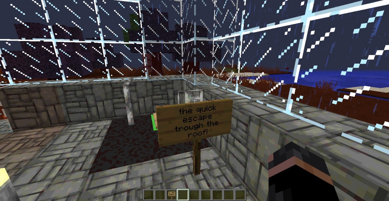 BLOODSTONE Defence House! (No Mob Can Enter!) Minecraft Map