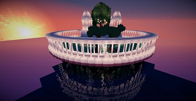 Floating Temple Minecraft Map