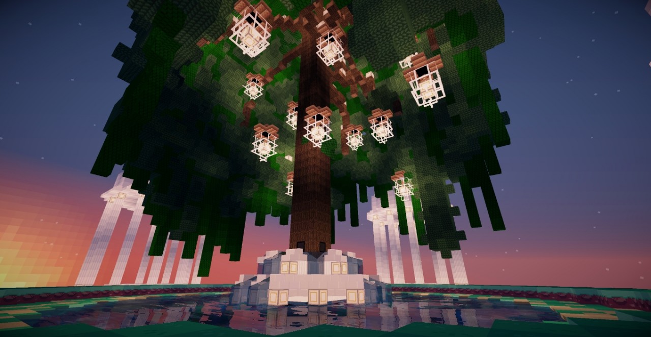 Floating Temple Minecraft Map