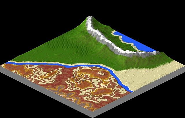 Custom terrain Minecraft Map