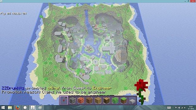 An island Minecraft Map