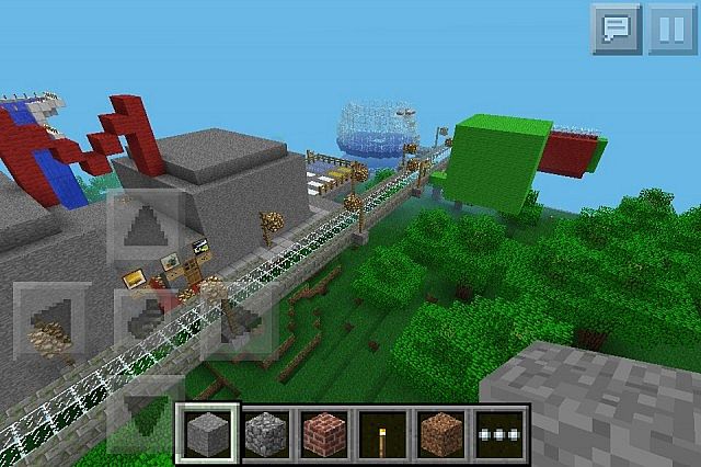 My mcpe huge creative world Minecraft Map