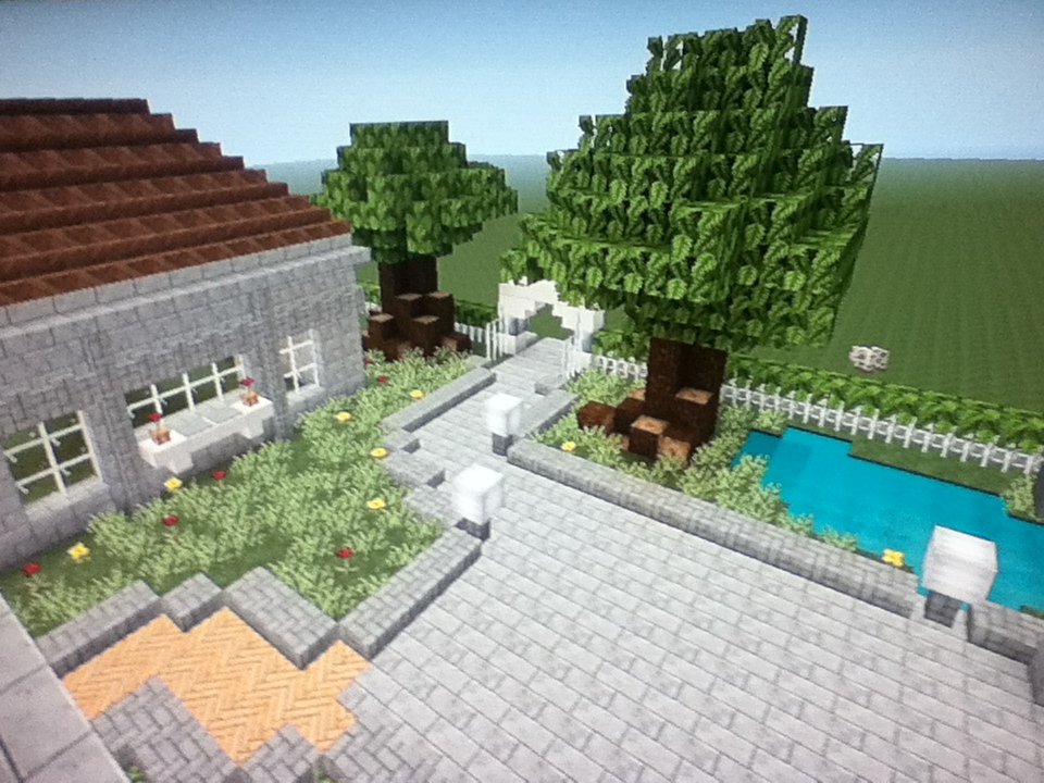 Mansion House build Minecraft Map