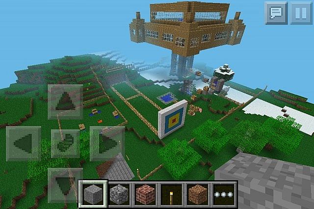 My mcpe huge creative world Minecraft Map