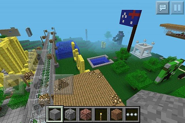 My mcpe huge creative world Minecraft Map