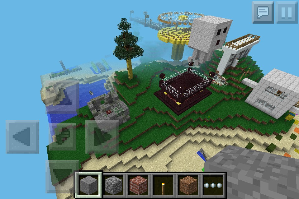 My mcpe huge creative world Minecraft Map
