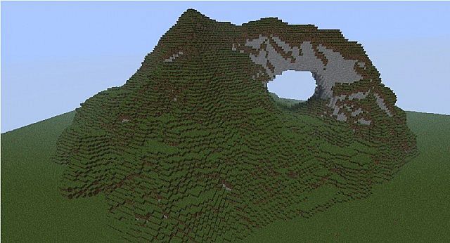 Mountain + Timelapse Videoand Schematic Minecraft Map