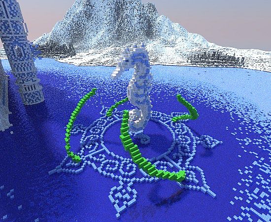 Stronghold of the Snowy Seahorse Minecraft Map