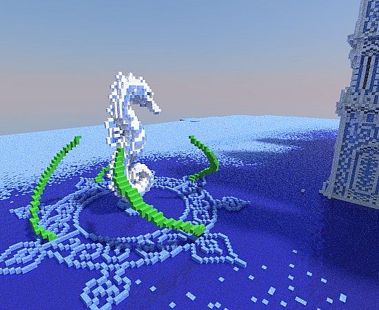 Stronghold of the Snowy Seahorse Minecraft Map