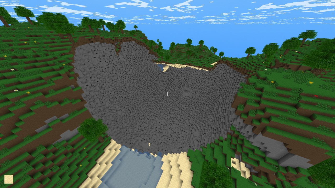 Custom, LWJGL driven Minecraft clone Minecraft Map