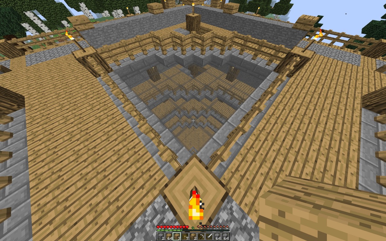 Project Survival Fortress Minecraft Map