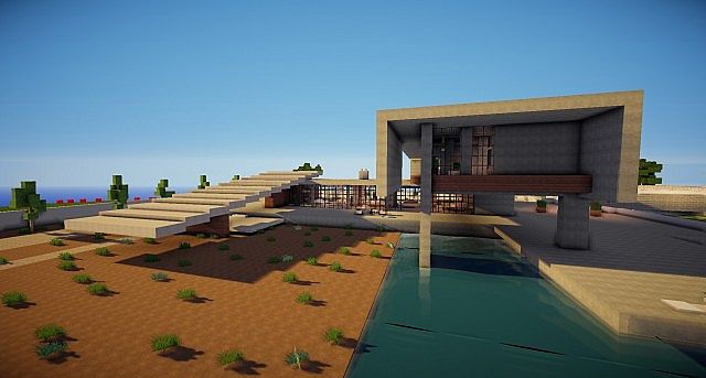 Modern Concrete House - i_Waffle Minecraft Map