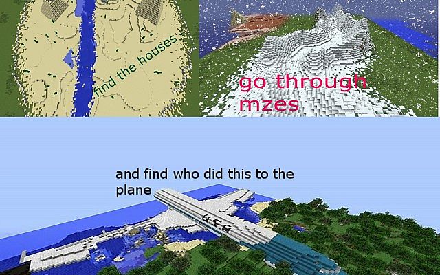 who crashed the plane??? Minecraft Map