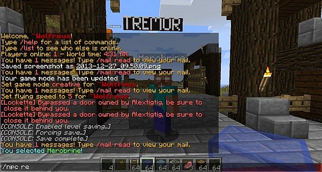 Tremor : Survival Community! Minecraft Server