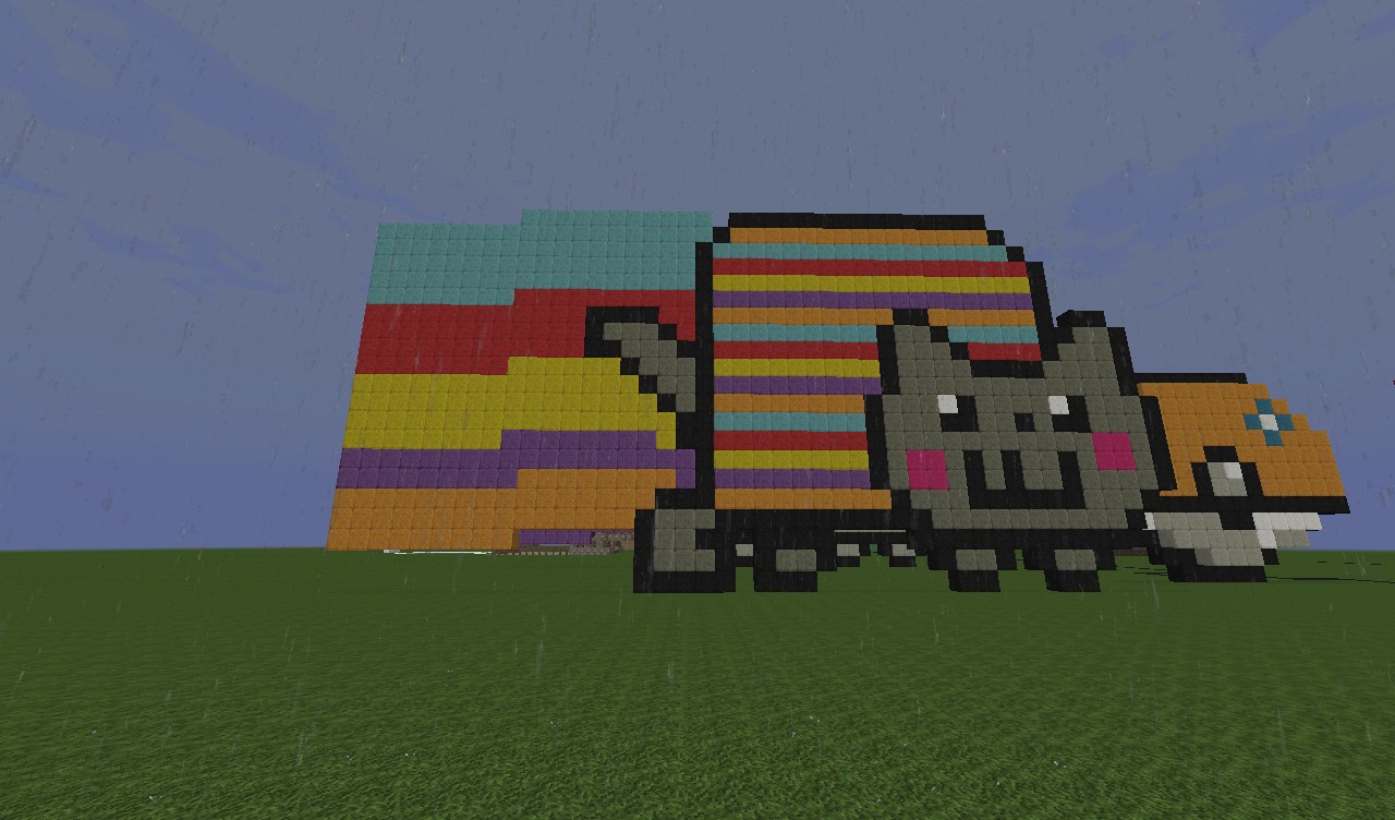 pixel art Minecraft Map