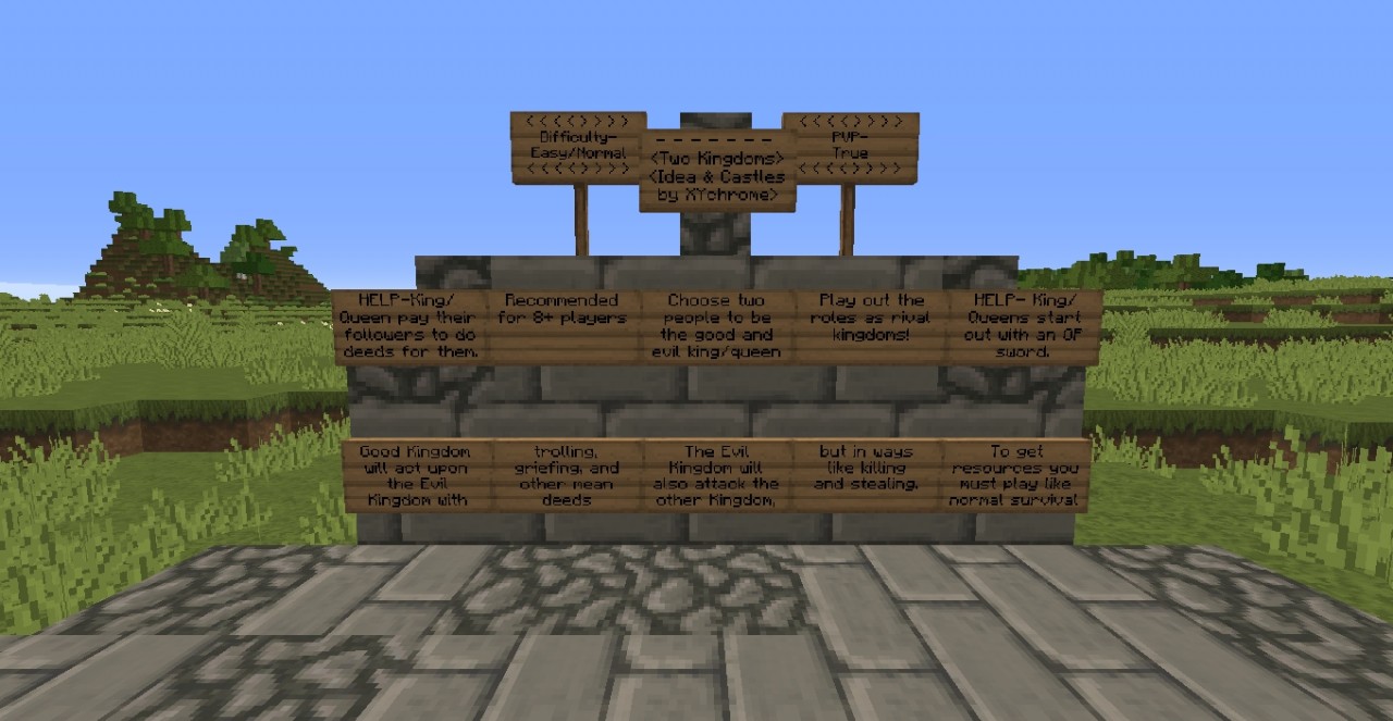 Two Kingdoms [Competetive Team Survival Adventure] Minecraft Map