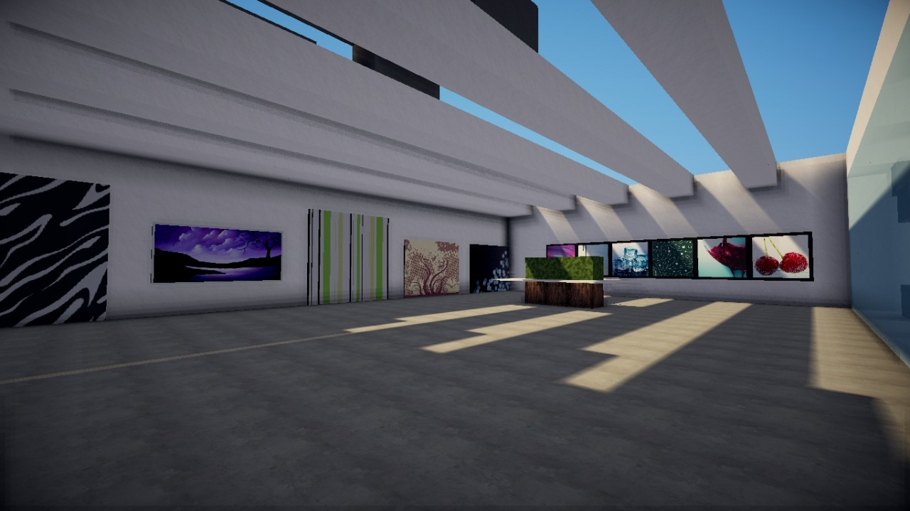 Alpha- Modern art gallery Minecraft Map