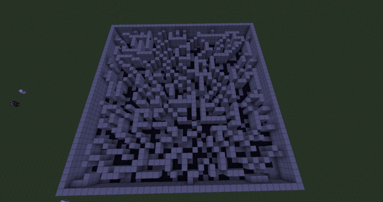 Two Story Dark PvP Maze Minecraft Map