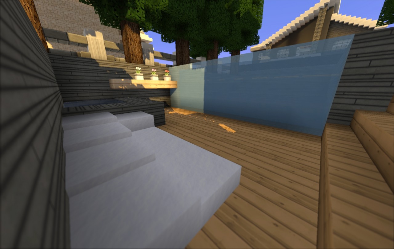 Modern Seaside House Minecraft Map