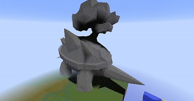 Torterra Statue Minecraft Map