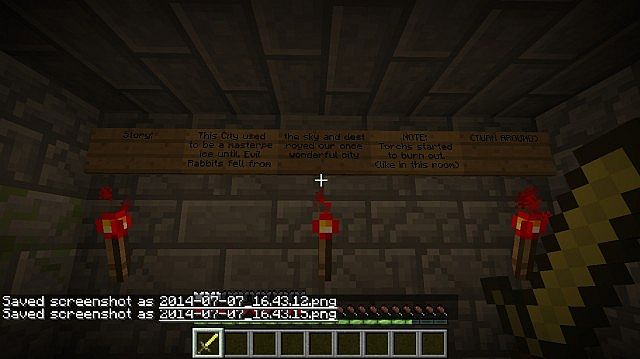 Invasion of the Evil Rabbits MCv: 14w27b Minecraft Map