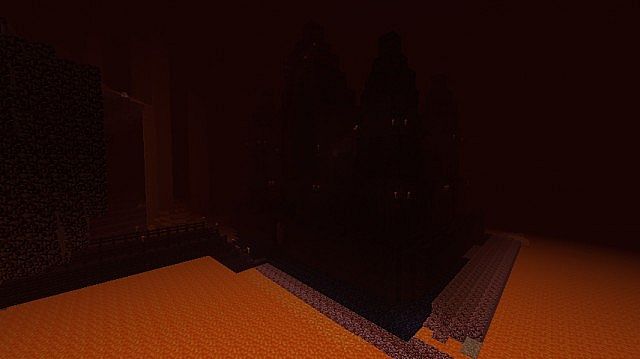 Nether castle Minecraft Map