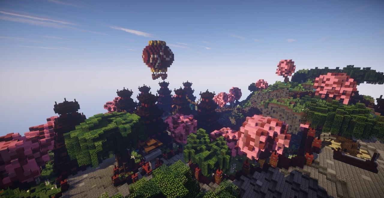 Asian Inspired Village Spawn Minecraft Map