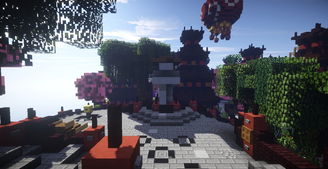 Asian Inspired Village Spawn Minecraft Map