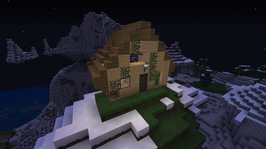 broken floating house (story behind) Minecraft Map