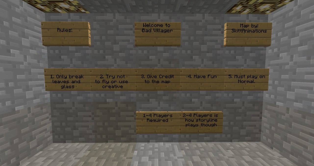 Bad Villager (Parkour/Adventure Map) Minecraft Map