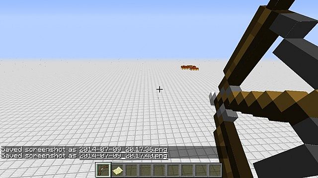 Fireball Bow command block use a 1.8 snap shot Minecraft Map