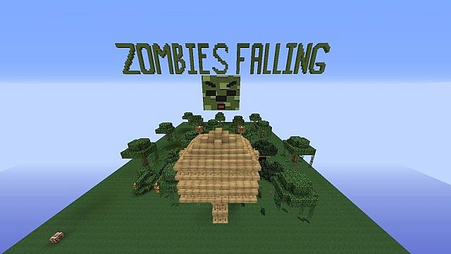 Zombies Falling mini-game Minecraft Map