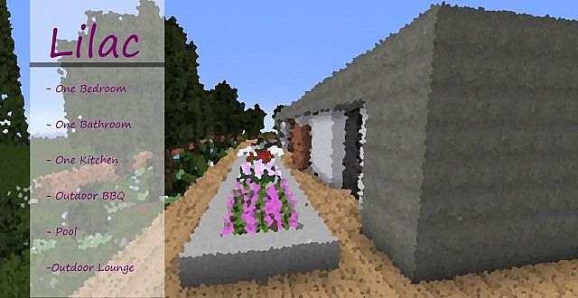 ::Lilac:: A Modern House Minecraft Map